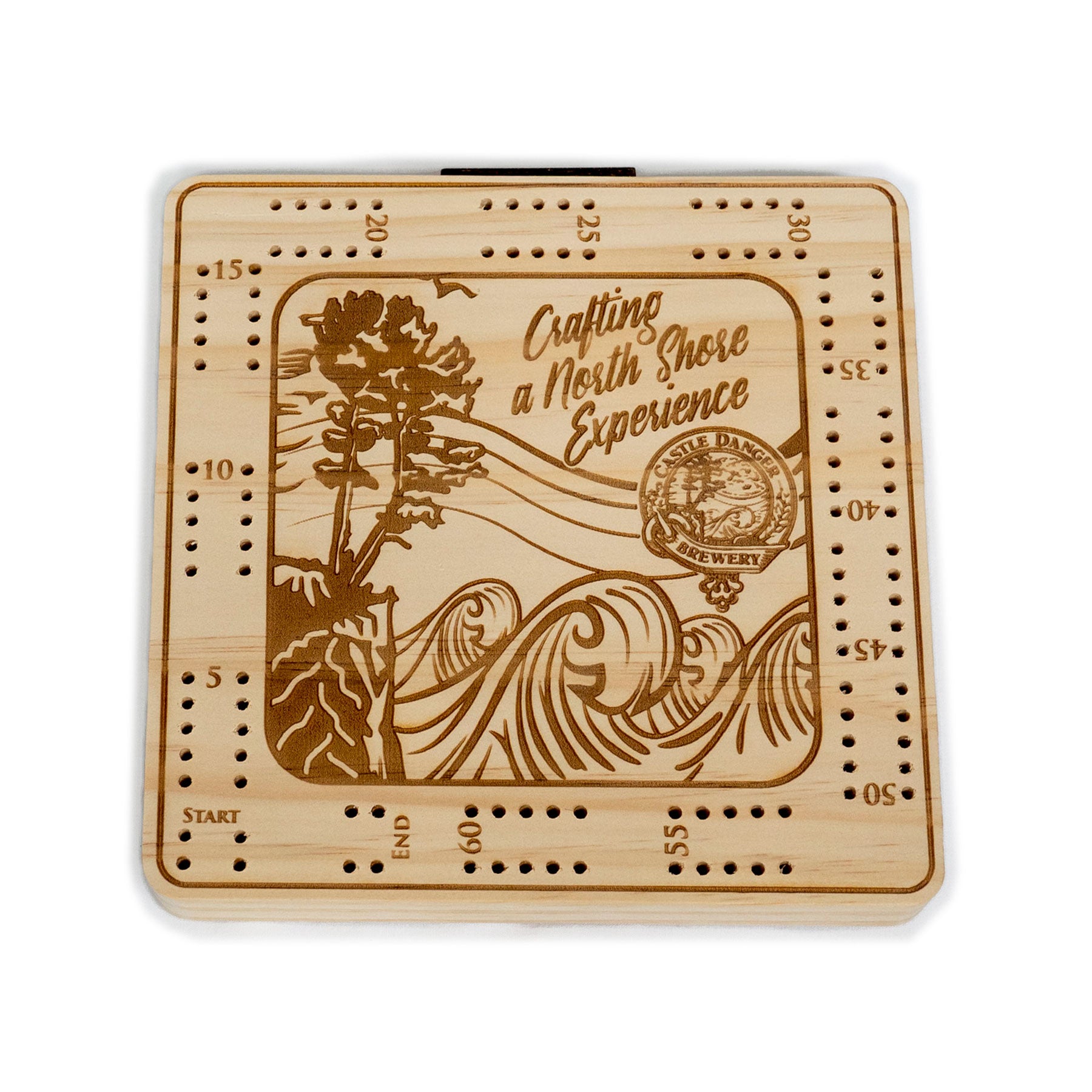 Castle Danger Woodworks Cribbage Board – Castle Danger Brewery
